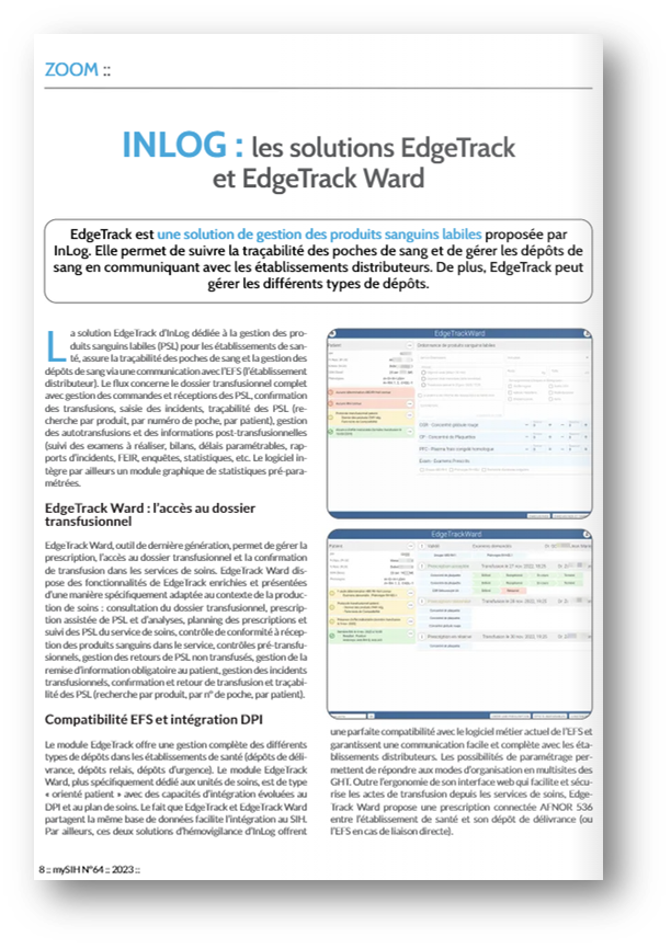 Inlog est dans le n° 64 de My SIH Magazine : Focus sur nos solutions de ...