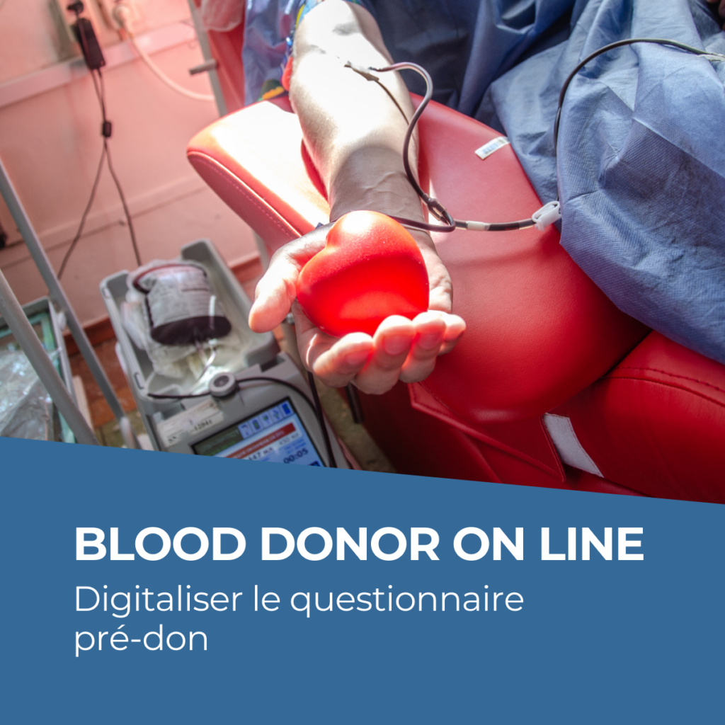 Blood Donor On Line : digitaliser le questionnaire pré-don - Inlog